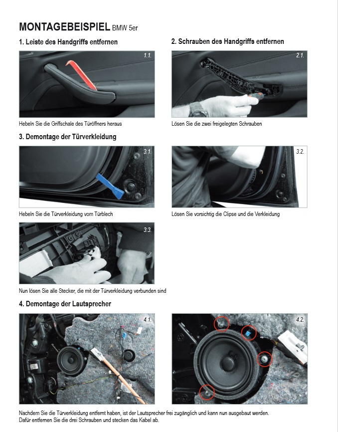 MUSWAY CSB-4.2C Kompo-Kit 10 cm Lautsprecher für BMW E- / F- und G-Modelle